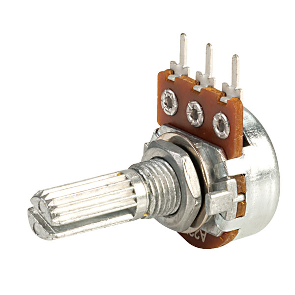 Taiwan Alpha RV16AF 22K LOG 16mm Metal Case PCB Potentiometer | Rapid ...