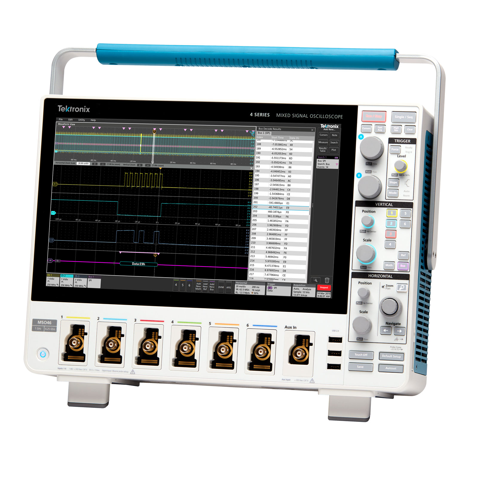Tektronix MSO46 4-BW-1000 Mixed Signal Oscilloscope 6 Flex Channels 1GHz | Rapid Online