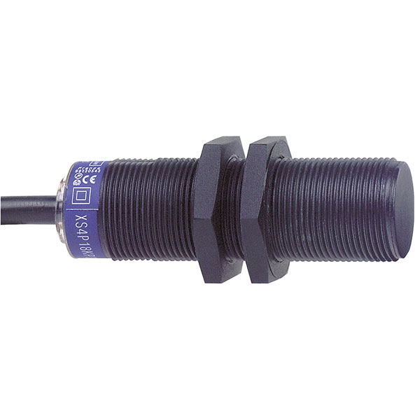Telemecanique XS4P18MA230 8mm M18 2M Cable PPS Inductive Proximity Sensor | Rapid Electronics