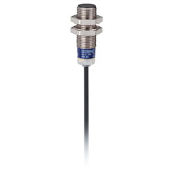 Telemecanique XS612B1PAL2 4mm M12 2M Cable Brass Inductive Proximity Sensor | Rapid Online
