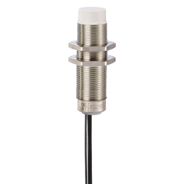 Telemecanique XS618B1MBL2 8mm M18 2M Cable Brass Inductive Proximity Sensor | Rapid Electronics