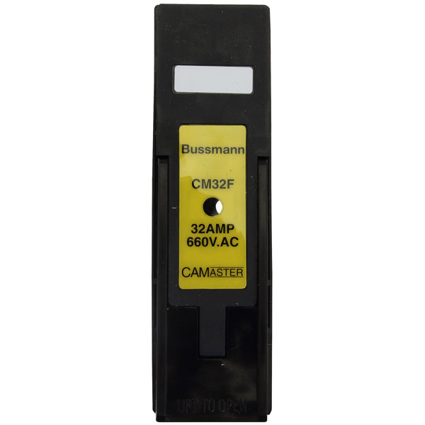 Bussmann CM32F 32A 690Vac HRC Black Fuse Holder | Rapid Electronics
