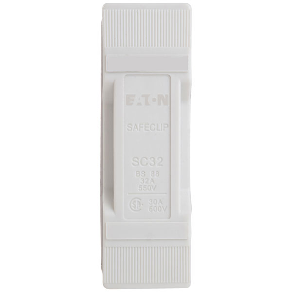Bussmann SC32H-DWH 32A Front Connected White Safeclip Fuse Holder ...
