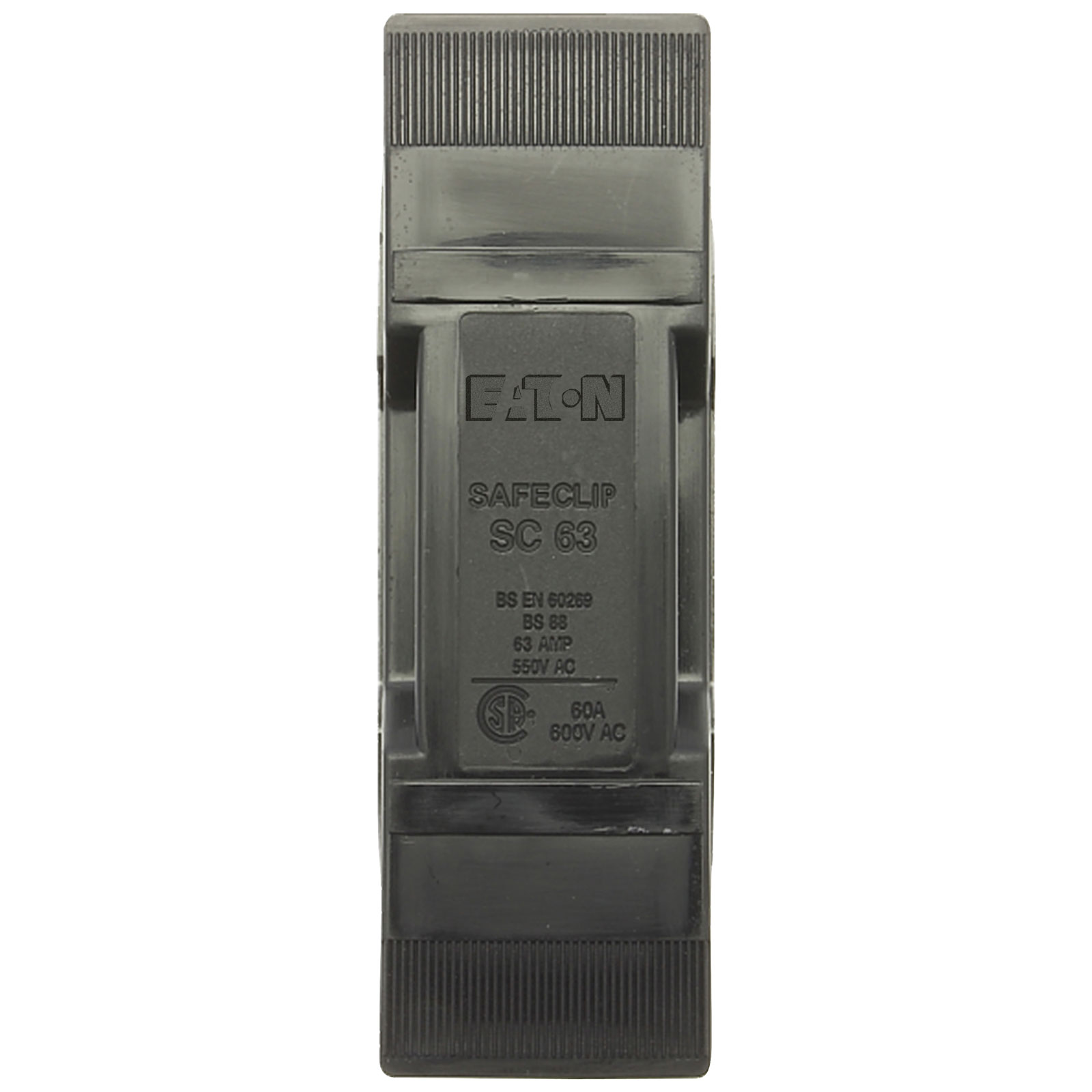 Bussmann SC63H-D 63A Front Connected Black Safeclip Fuse Holder | Rapid ...