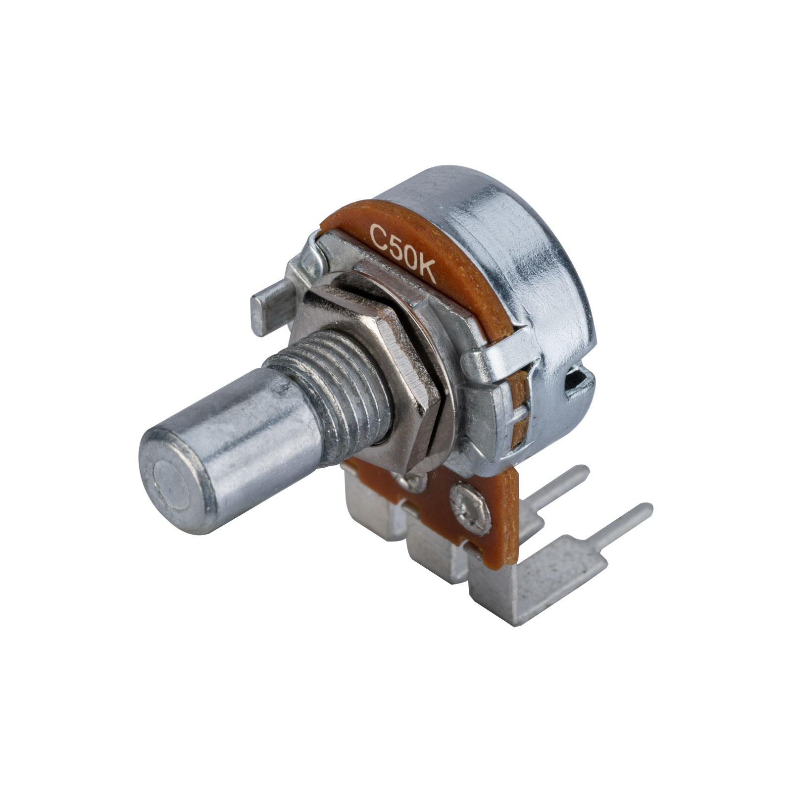 Taiwan Alpha RV16AF-41-15R1-C50K-3 50K Audio 16mm Metal Case PC Mount ...