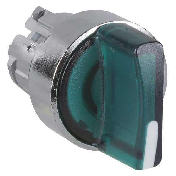 Schneider ZB4BK1233 2 Position Illum Green Selector Switch Head | Rapid ...