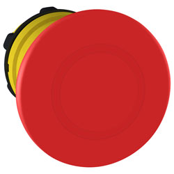 Schneider ZB5AT84 Red E-Stop Latching Switch Head | Rapid Online