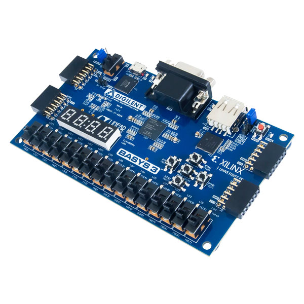 Digilent 410 183 Basys 3 Artix 7 Fpga Trainer Board For Introductory Users Rapid Electronics