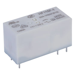 Hongfa HF115F-I/024-1H3AF PCB Relay 24VDC SPST-NO 16A | Rapid Online