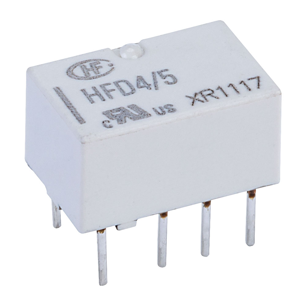 Hongfa HFD4/005 PCB Signal Relay 5VDC DPDT 2A | Rapid Electronics
