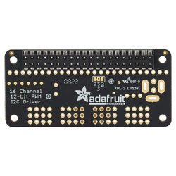 Adafruit ADA3416 16-Channel PWM/Servo HAT & Bonnet for Raspberry Pi | Rapid Online
