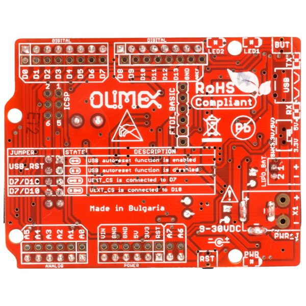 Olimex OLIMEXINO-328 Atmel Arduino UNO Compatible Board with Upgrades ... Olimex OLIMEXINO-328 Atmel Arduino UNO Compatible Board with Upgrades ...