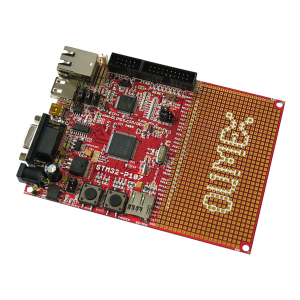 Olimex STM32-P107 ST M3 STM32F107 Prototype Board | Rapid Online