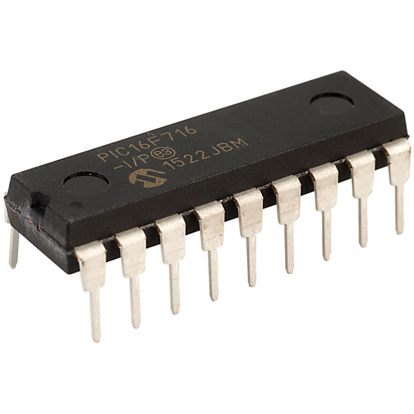 Microchip PIC16F716-I/P 8-bit Microcontroller 20MH | Rapid Electronics