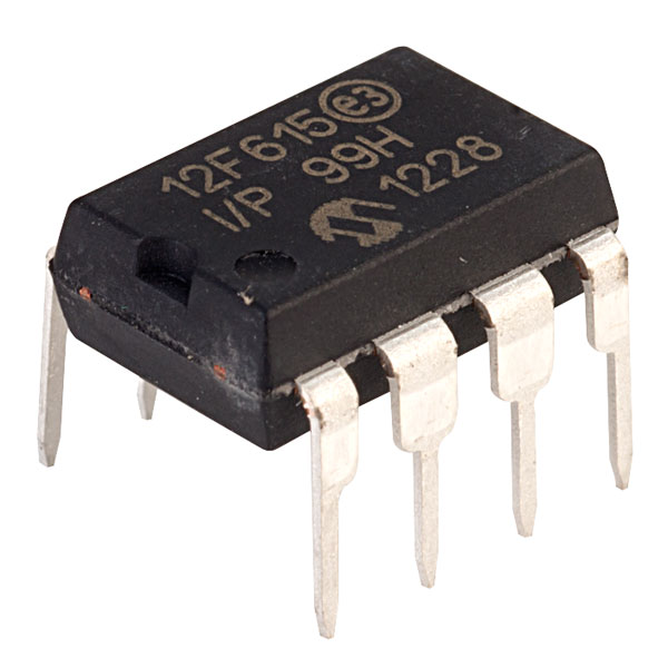 Microchip PIC12F615-I/P Microcontroller 8-bit DIP8 | Rapid Electronics