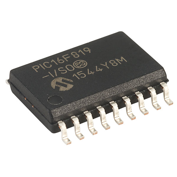 Microchip Pic16f819 Iso Microcontroller Smd 8 Bit Soic18 Rapid Online