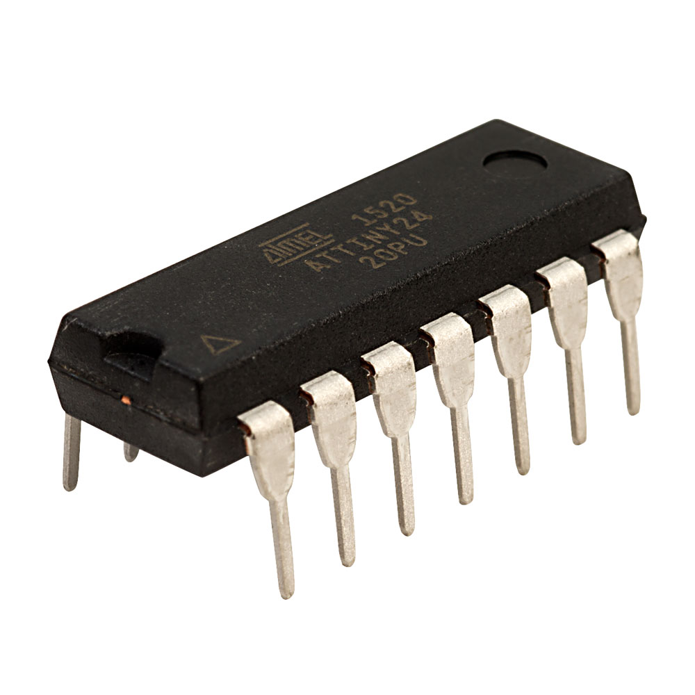Atmel ATTINY24-20PU 8bit Microcontroller 2K Flash DIL14 | Rapid Electronics