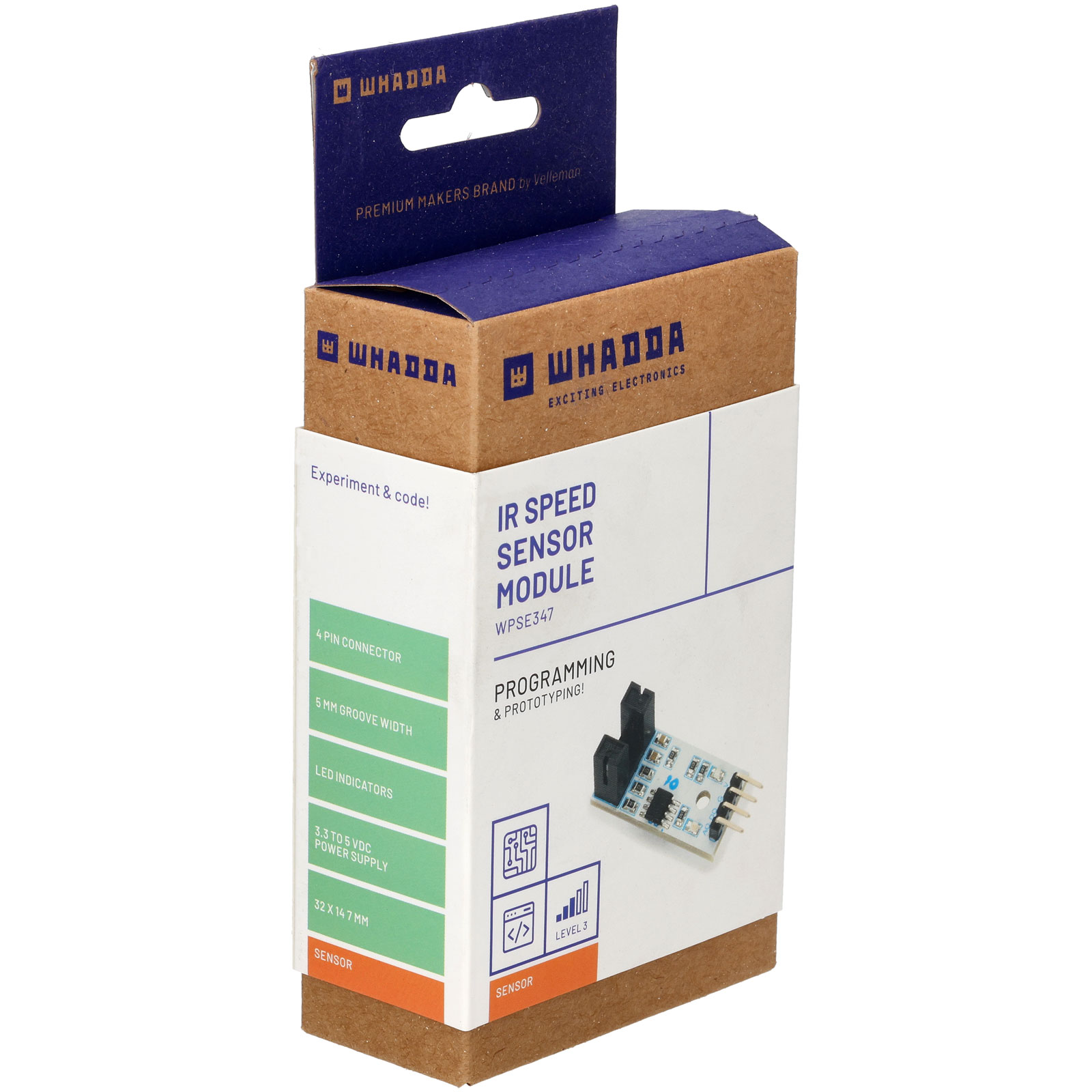 Whadda WPSE347 IR Speed Sensor Module | Rapid Online