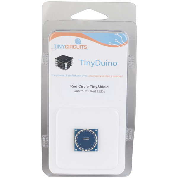 Tinycircuits Asd2412 R Lr Mini Arduino Compatible Circle Edge Leds Red Shield Rapid Electronics