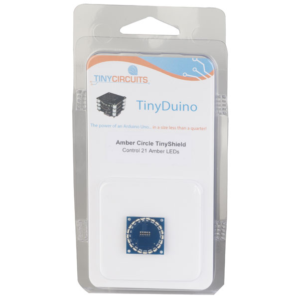 Tinycircuits Asd2412 R La Mini Arduino Compatible Circle Edge Leds Amber Shield Rapid Electronics