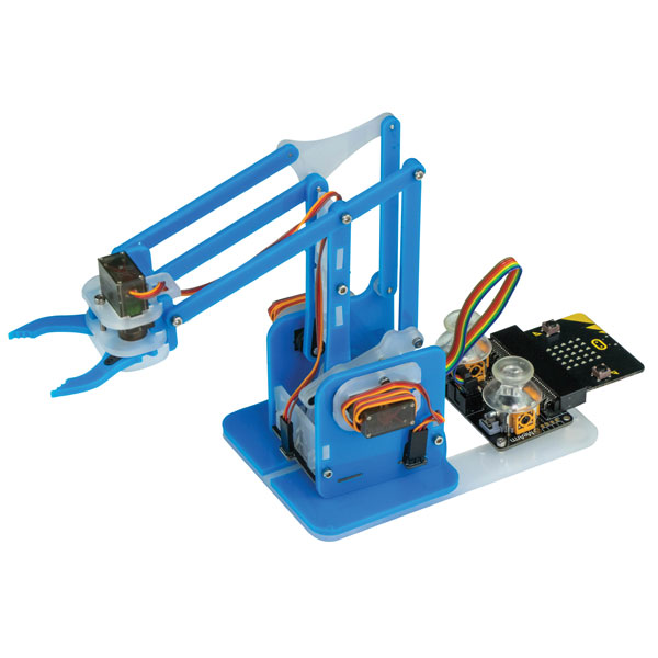 MeArm Robot micro:bit Kit Blue | Rapid Electronics MeArm Robot micro:bit Kit Blue | Rapid Electronics