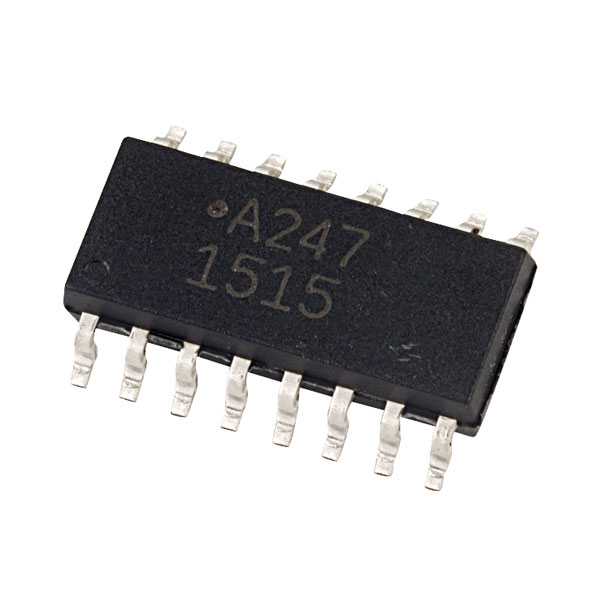 Avago ACPL-247-500E DC In Transistor Output Quad Optocoupler 3KV SOIC16 | Rapid Electronics