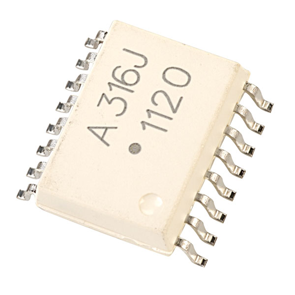 Avago HCPL-316J-500E DC In High Side Output Optocoupler 3.75KV SOIC16 | Rapid Electronics