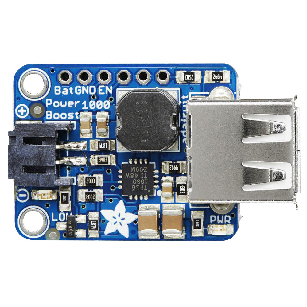 Adafruit 2030 PowerBoost 5V USB Boost 1000mA from 1.8V+ | Rapid Electronics