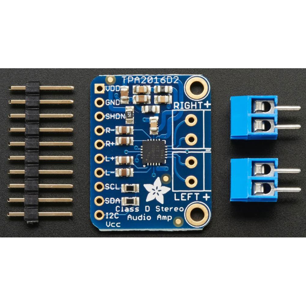 Adafruit 1712 Stereo 2.8W Class D Audio Amplifier I2C Control AGC ...