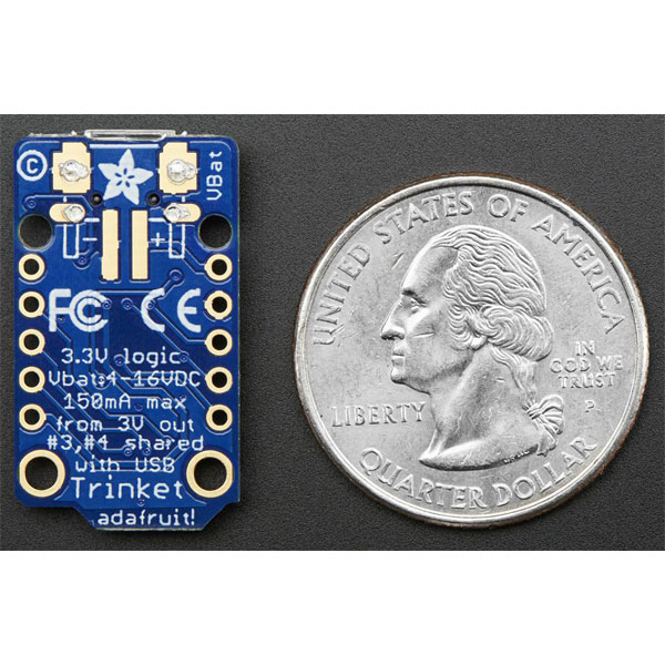Adafruit 1500 Trinket 3v3 Attiny85 Arduino Compatible Rapid Online