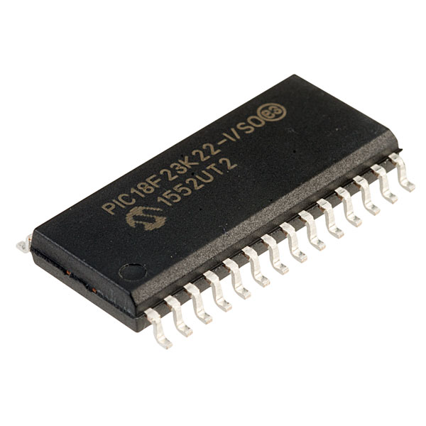 Microchip Pic18f23k22 Iso 8 Bit Microcontroller 64mhz Soic28 Rapid