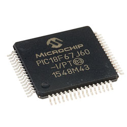 Microchip PIC18F67J60-I/PT 8-bit Microcontroller 41.66MHz TQFP64 | Rapid Online