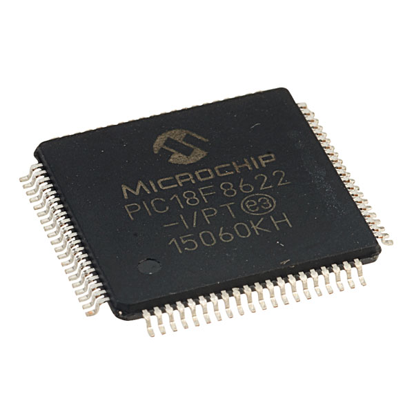 Microchip PIC18F8622-I/PT 8-bit Microcontroller 40MHz TQFP80 | Rapid Electronics