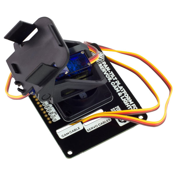 Pimoroni PIM183 Raspberry Pi Pan & Tilt HAT | Rapid Online