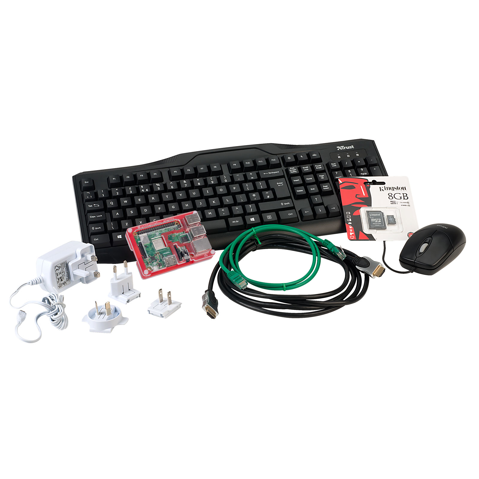 Basic Raspberry Pi Kit Including Model 3 B Rapid Electronics