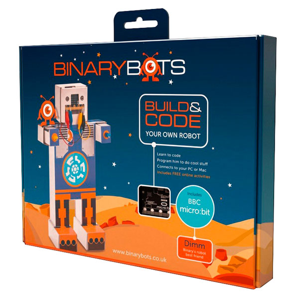 Binarybots Dimm Programmable Robot With Microbit And Sensors Rapid Online