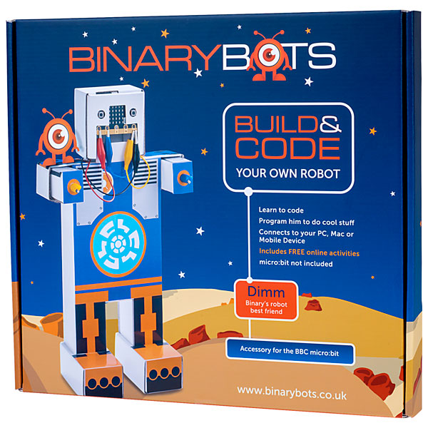 Binarybots Dimm Programmable Robot With Sensors For Microbit Rapid Online