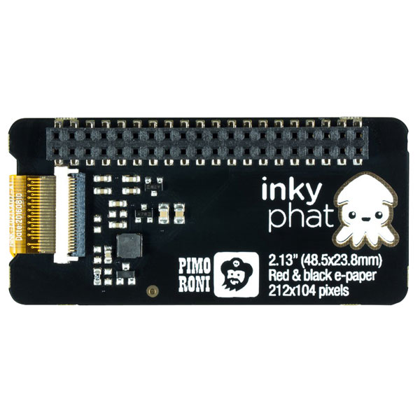 Pimoroni PIM299 Inky pHAT ePaper / eInk Display for the Raspberry Pi ...