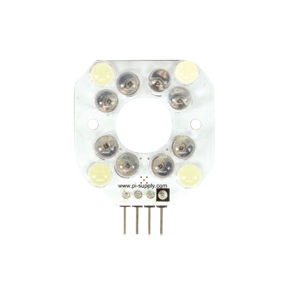 Pi Supply PIS-0027 Bright Pi White & IR LED Light for the Raspberry Pi ...