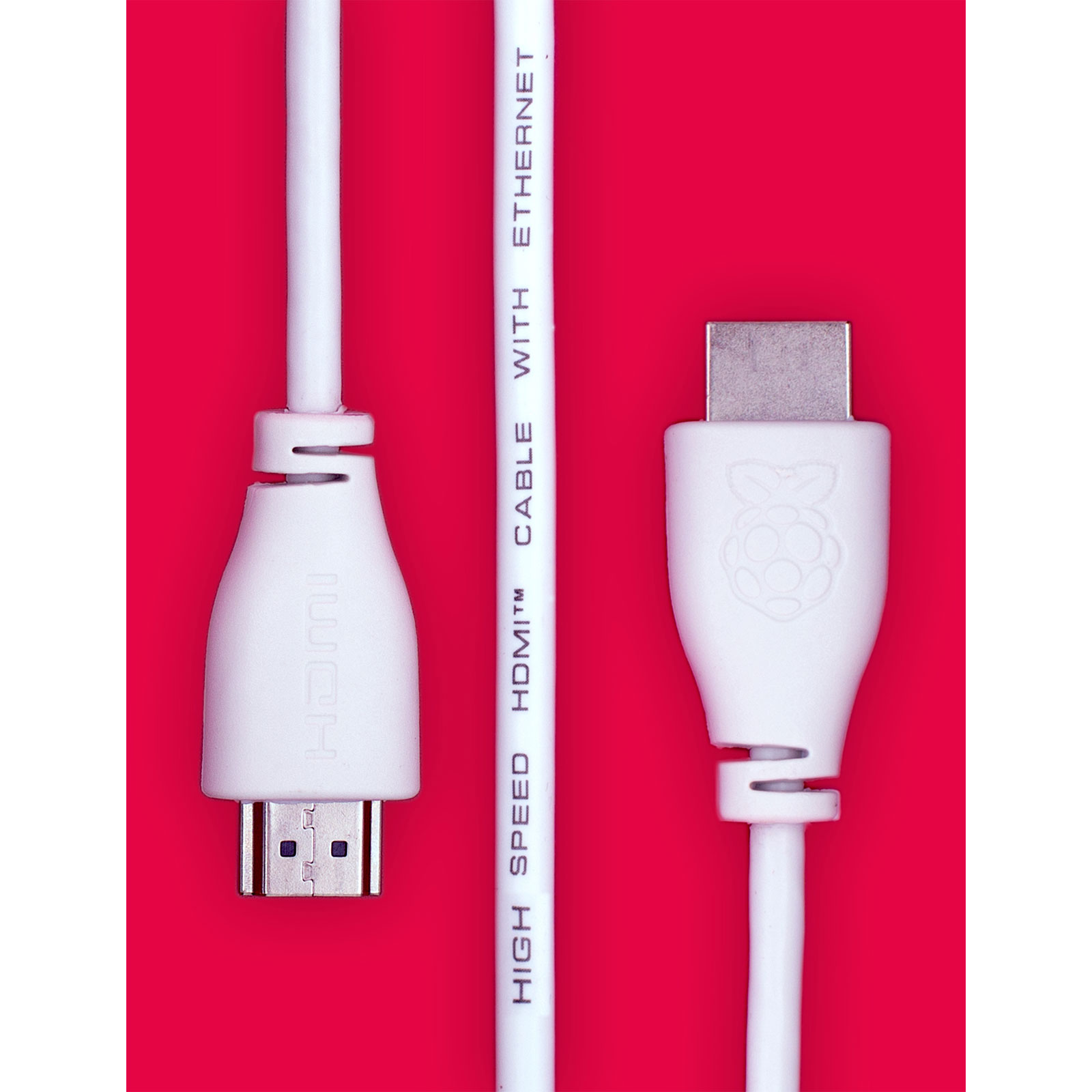 Raspberry Pi 4 Model B HDMI Cable, Micro HDMI To HDMI, 1m, White ...