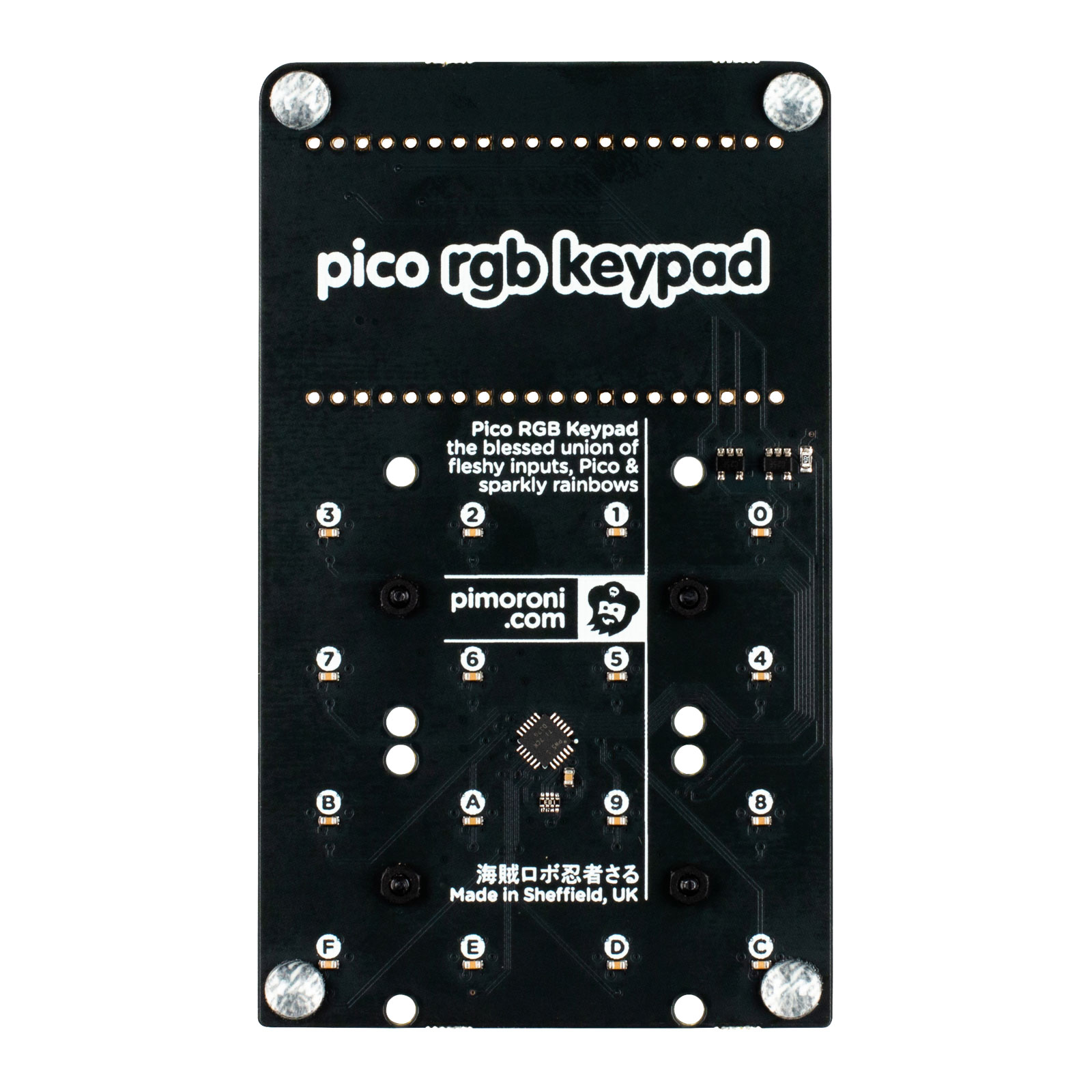 Pimoroni Pico RGB Keypad Base | Rapid Online