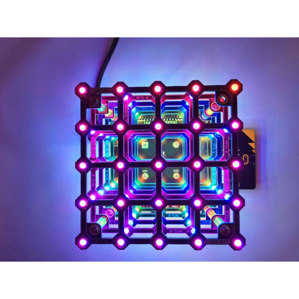 4tronix Cube Bit 5x5x5 Addressable Rgb Leds Rapid Online