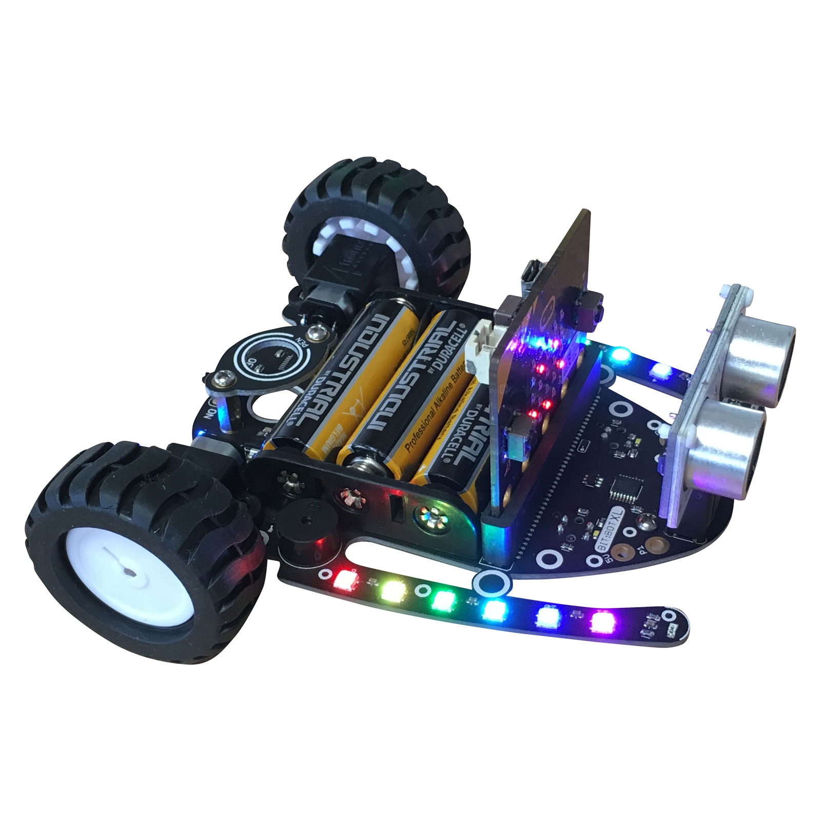 4tronix Bit:Bot XL Robot for BBC micro:bit with Addressable LEDs | Rapid Online