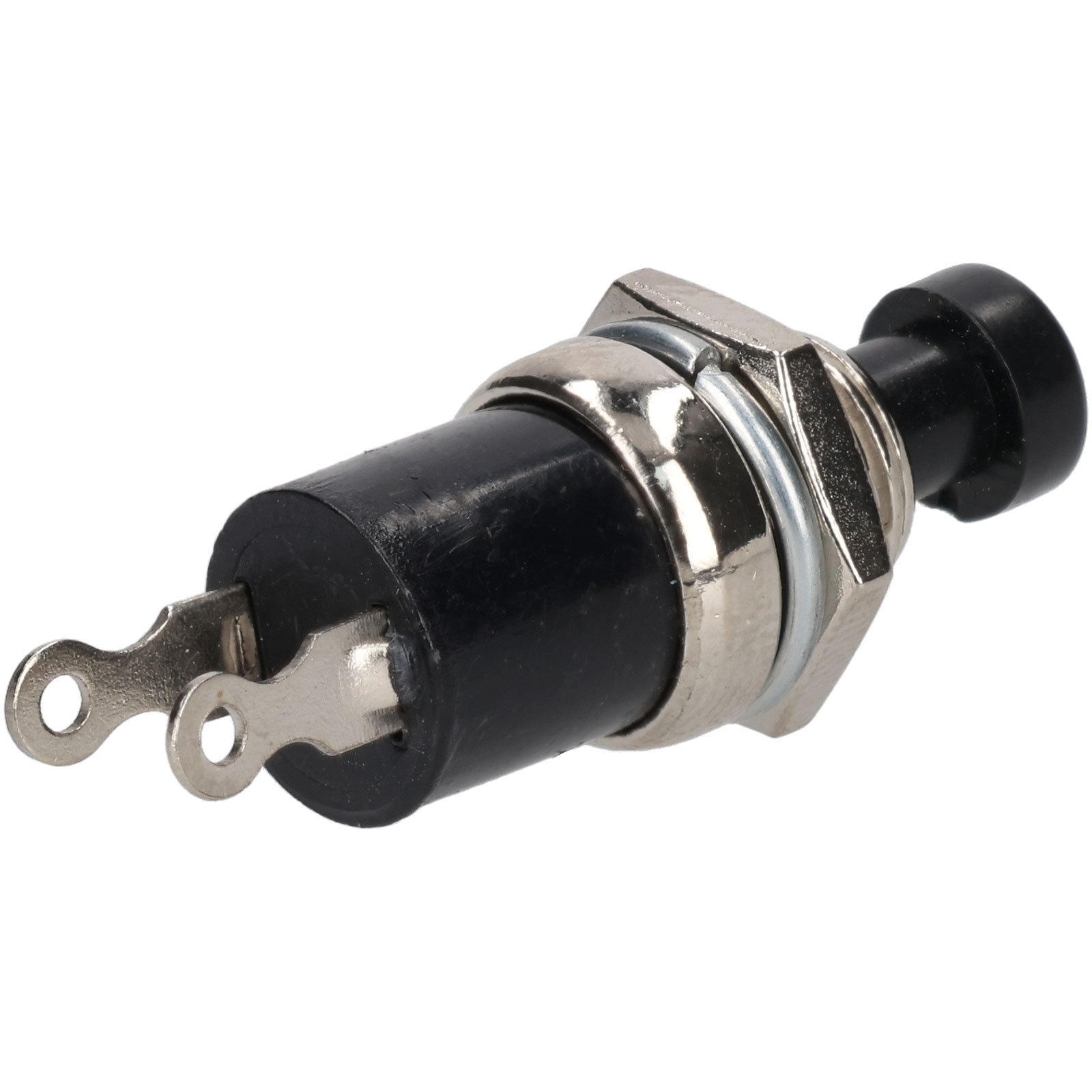R-TECH 780522 Miniature Push to Make Switch Black | Rapid Online