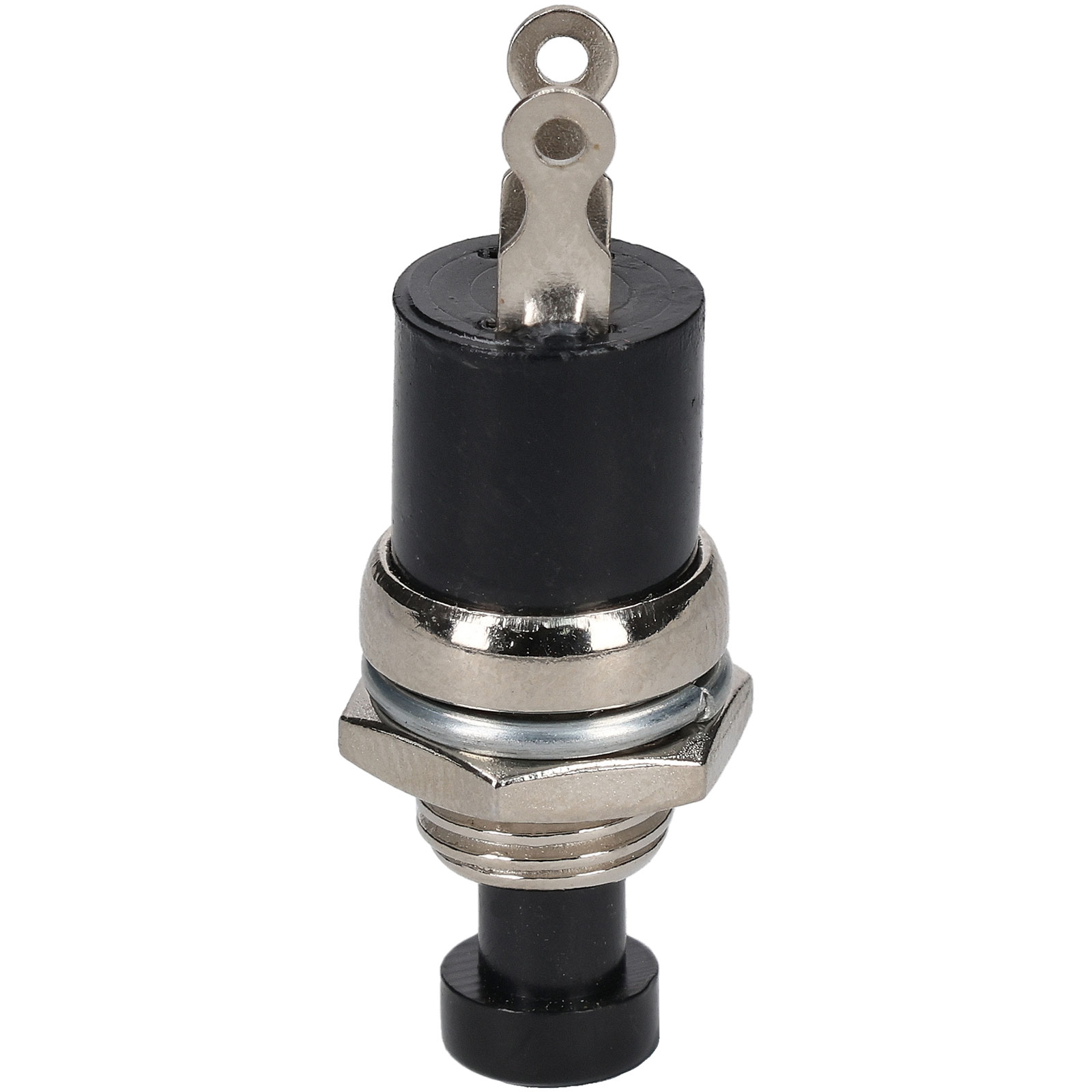 R-TECH 780522 Miniature Push to Make Switch Black | Rapid Online