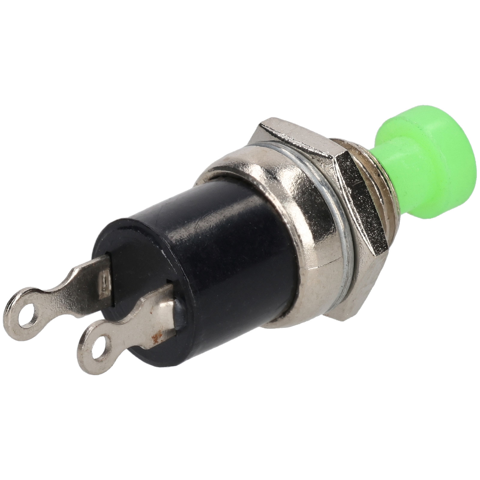 R-TECH 780524 Miniature Push to Make Switch Green | Rapid Online