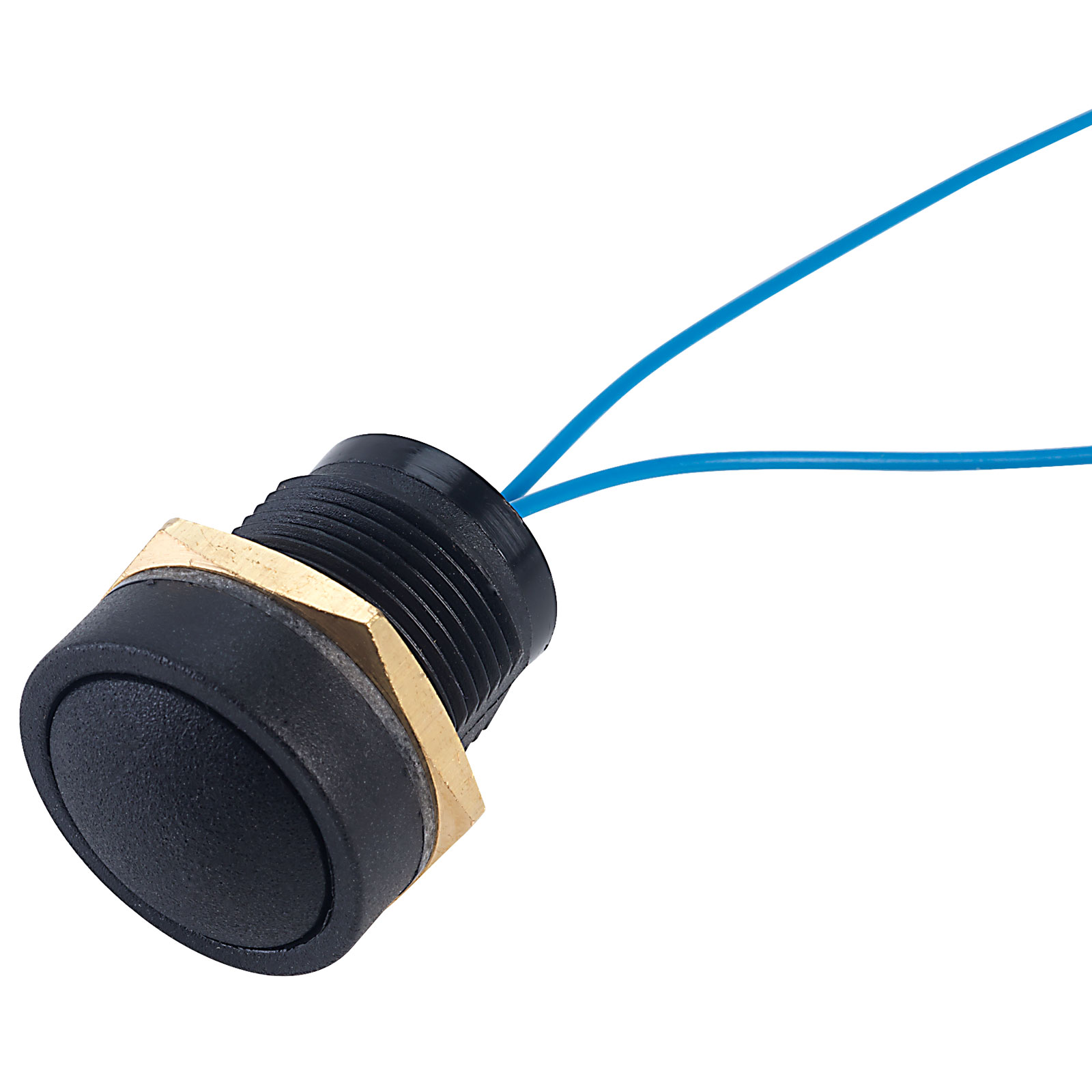 ITW 49-59111 Black Round IP67 Mom Switch 500mm Leads | Rapid Electronics