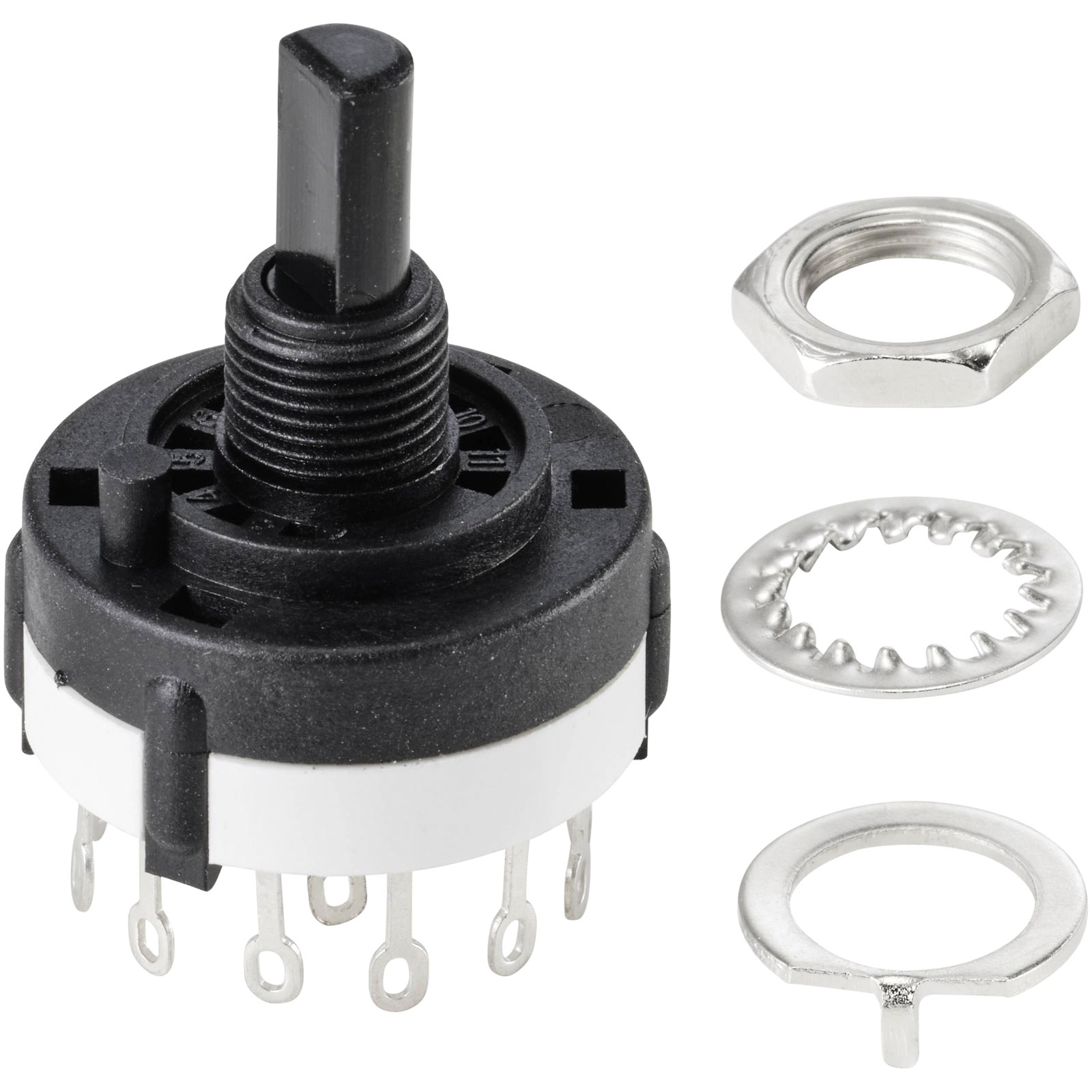 TruComponents 783104 Rotary Switch Panel Mount 3x4,Solder IP20 | Rapid ...