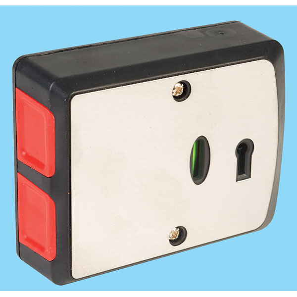 Comus G3PB004 Double Push Microswitch Black SS Panic Button | Rapid ...