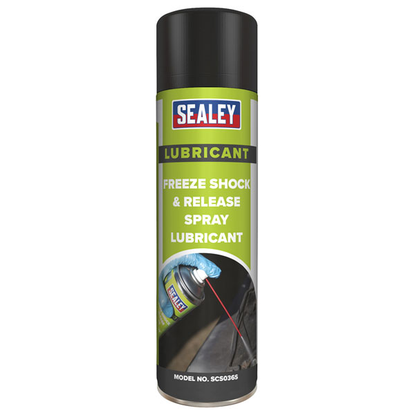 Sealey SCS036 Freeze Shock & Release Spray Lubricant 500ml Pack of 6 ...